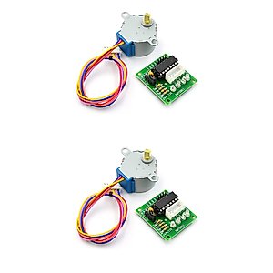 Treedix 2 Sets ULN2003 Stepper Motor Driver Board 5V Stepper Motor Stepper Motor Compatible with Arduino and Raspberry pi