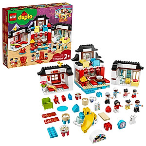 LEGO DUPLO Town Happy Childhood Moments 10943 Family House Toy Playset; Imaginative Play and Creative Fun for Kids, New 2021 (227 Pieces)