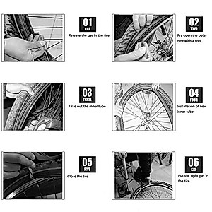 16'' Back and 12.5'' (2+1) Front Wheel Replacement Inner Tubes | Compatible with BoB Stroller Tire Tube Revolution SE/Pro/Flex/SU/Ironman - Made from BPA/Latex Free Premium Quality Butyl Rubber