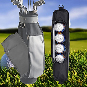 TUYUU Golf Cooler Bag, 12 oz Capacity, Insulated, Holds 6 Cans or 2 Wine Bottles, Durable Oxford Cloth, Easy Carry