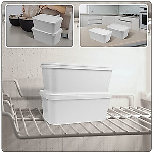 Hemoton Lunch Box Containers Ice Cream Container Reusable Ice Cream Tub Containers Freezer Storage Tubs Dessert Containers with Lids for Homemade Ice Cream Sorbet and Freezer 3l Food Containers