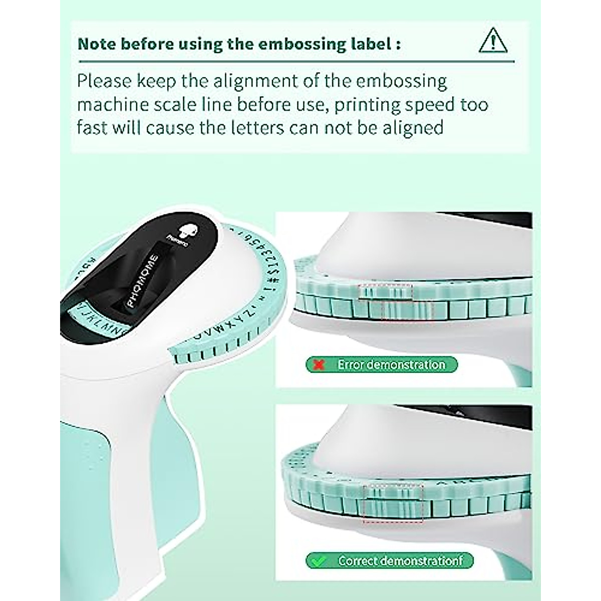 Memoqueen Embossing Label Maker with 3 Tapes,Old School Label Makers Embosser,3D Portable Embossed Label Printer for Organization Home and DIY Crafting -E975 Green