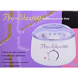 PRO-WAX 100 Hot Wax Heater/Warmer Salon Spa Beauty Equipment for Hard Strip Waxing 400ML, White