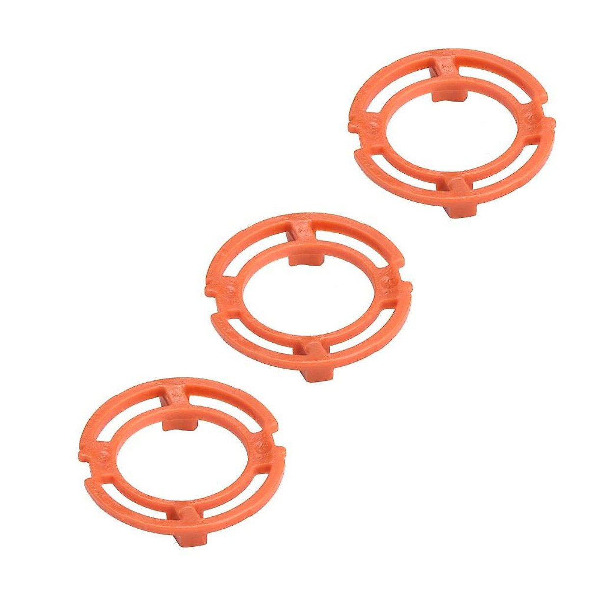 Cinnyi 3PCS Shaver Razor Retaining Lock-Ring Orange Blade Retaining Rings for Norelco Series 7000 9000 RQ12 Models