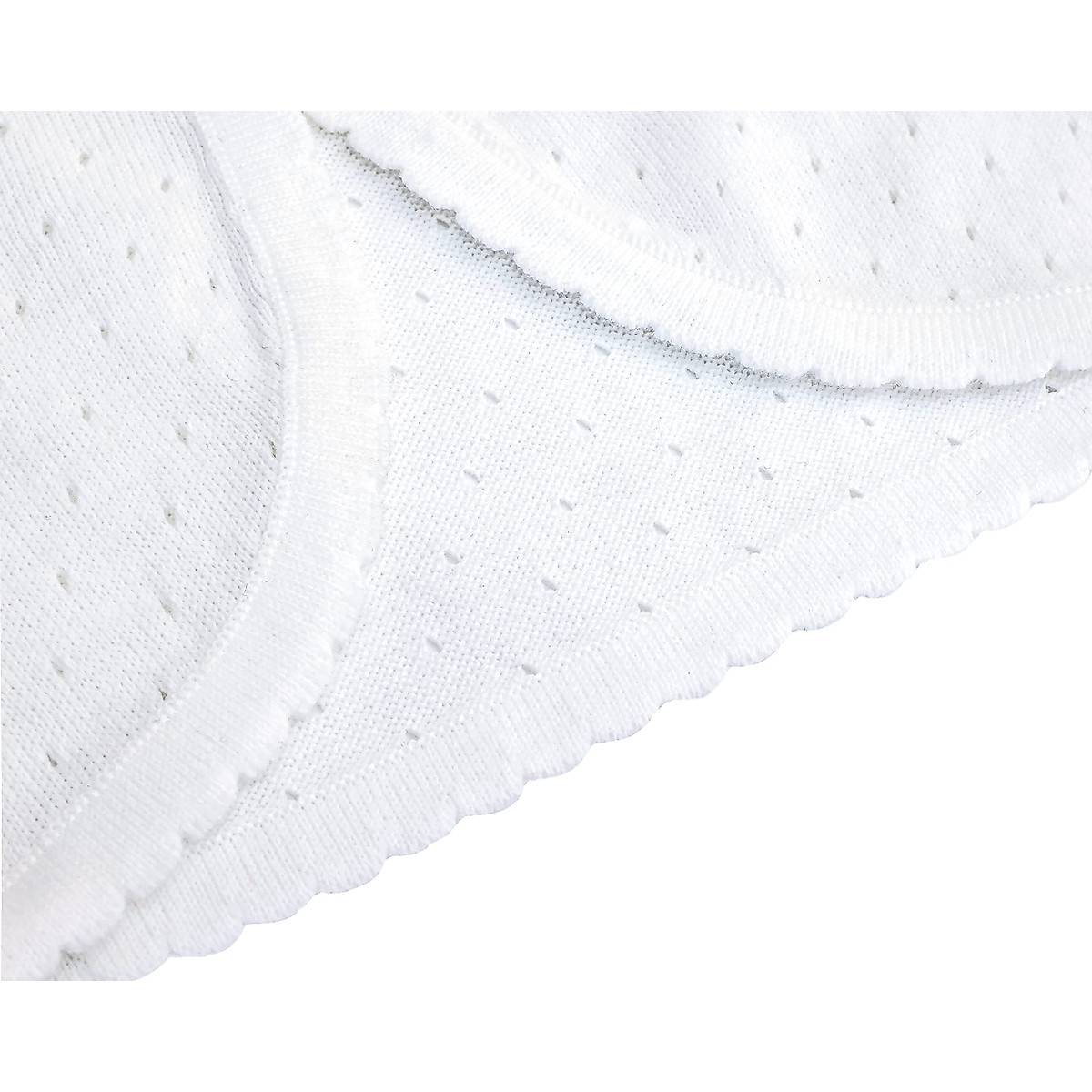 Lilax Baby Girls' Knit Long Sleeve One Button Closure Bolero Shrug 3-6 Months White