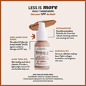 Sunny Or Cloudy 30 SPF Mineral Sunscreen - Non-Nano Zinc Oxide - UVA/UVB Protection (Dark)