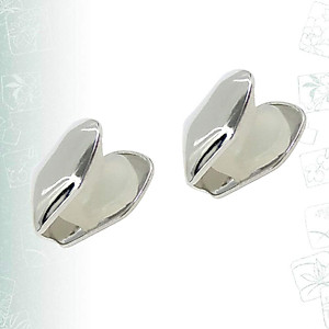 EXCEART 4pcs Silver Plated Small Single Tooth Cap Hip Hop Teeth Grill Decoration