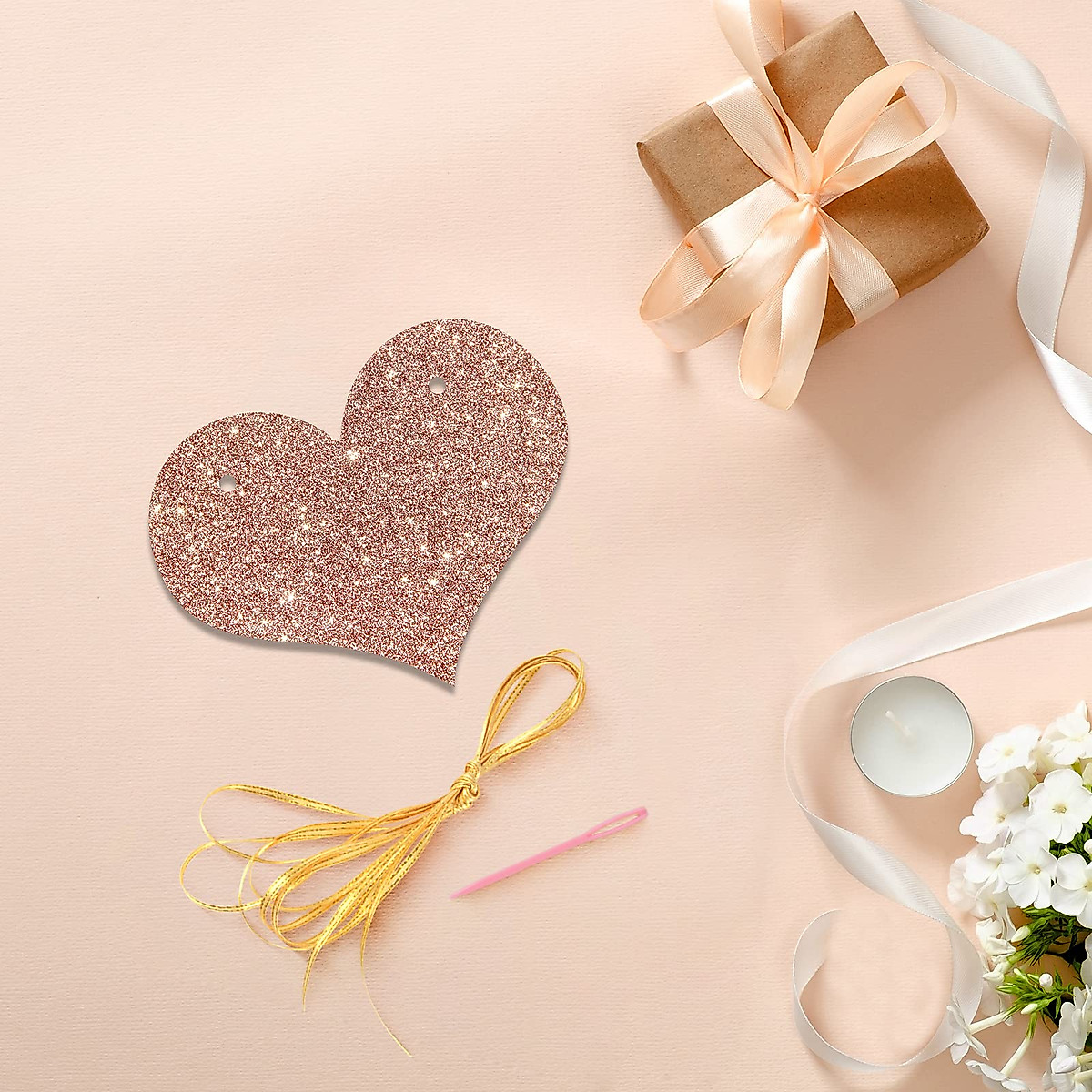 Mrs & Mrs Banner, Lesbian Theme Banner for Female's Bridal Shower/Wedding/Engagement/Anniversary Party Decorations Supplies, Gift for Lesbian Couple, Love is Love, Rose Gold Glitter