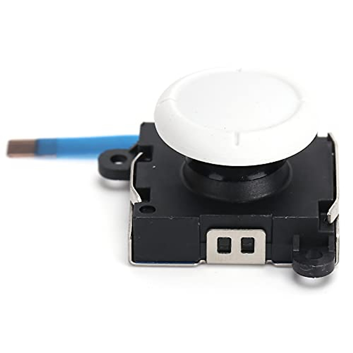Joystick Button Module, Wear Resistant Compact Thumb Stick Portable Comfortable Easy to Install for Switch Joycon Controller(White)