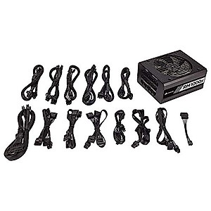 Corsair Enthusiast Series RM1000x, Fully Modular 80 Plus Gold 1000 Watt, EU Version