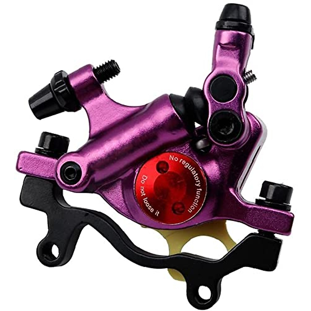 1 Pair Front & Rear HB-100 MTB Bike Hydraulic Disc Brake Calipers Aluminum Alloy Mountain Bike Road Bicycle Line Pulling Brake Clamp (Color : Purple, Size : Only Front)