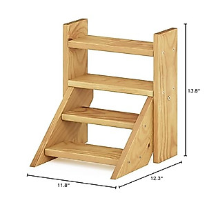 Furinno Tioman Outdoor Staircase Design Plant Stand, Pine Wood