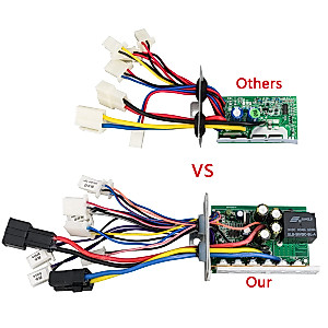 48V 1000W Brushed DC Motor High Speed Electric Motor & DC Brush Controller & Gas Accelerator Throttle & Ignition Lock for Dirt Bike e-Bike ATV Go Kart Moped Mini Bikes Motorized Bicycle