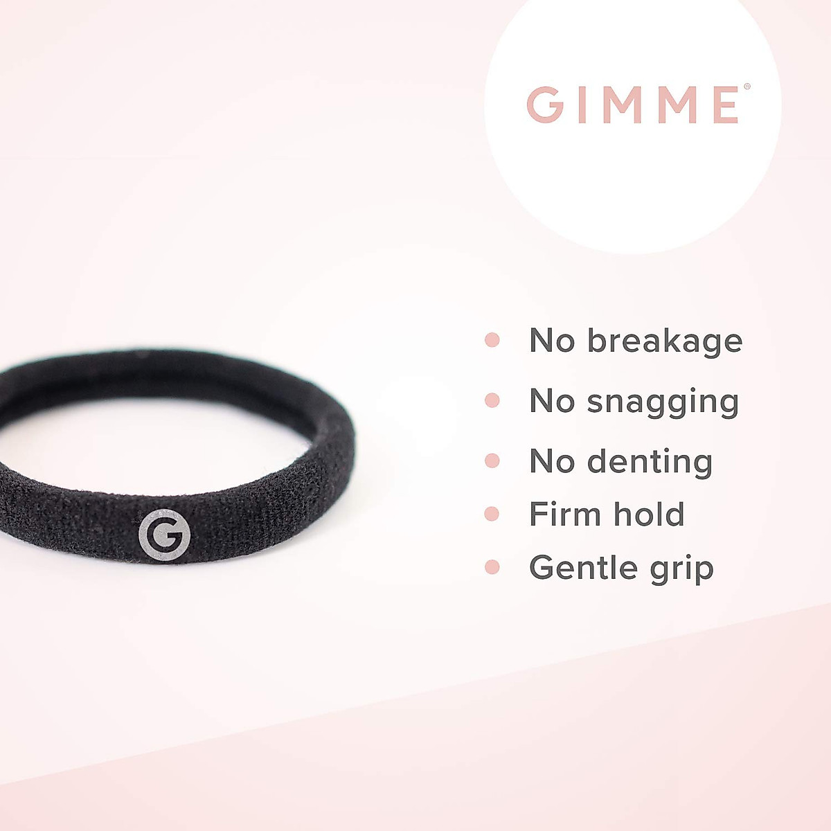 Gimme Beauty - Any Fit No Damage Hair Ties - Blondie - Seamless Microfiber Hair Elastic - Hair Accessories With All Day Hold - No Snagging, Dents, or Breakage Hair Tie Pack (9 Count)