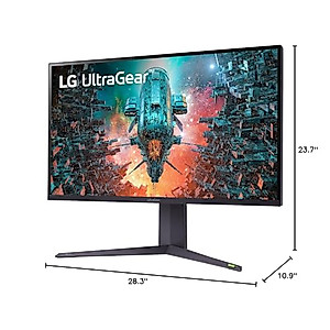 LG UltraGear UHD 32-Inch Gaming Monitor 32GQ950-B, Nano IPS 1ms (GtG) with ATW, VESA DisplayHDR 1000, NVIDIA G-SYNC, and AMD FreeSync, 144Hz, Black