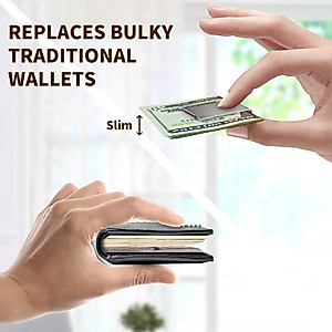 Mvwarj 12-Pack Stainless Steel Money Clip for Men Slim Bulk Money Clip for Cash and Credit Cards Holder Minimalism Front Pocket Wallet Clip (Silver)