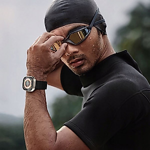 Wingle 2 in 1 Waterproof Case for Apple Watch Ultra 2 Screen Protector 49mm Case Cover, 2 Pack 360 Protective Glass Face Cover Hard PC Bumper + Back Frame for iWatch Ultra/Ultra 2 49 mm, Titanium