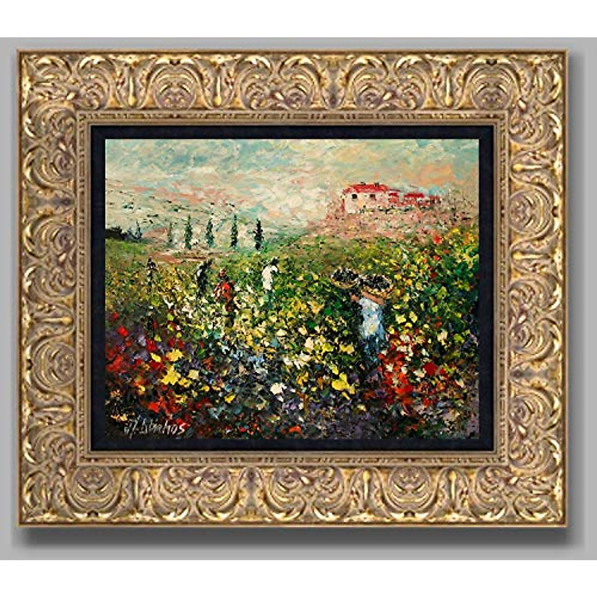 SOLD Time for Harvest, Tuscany Italy Vineyard By Internationally Renown Painter Andre Dluhos