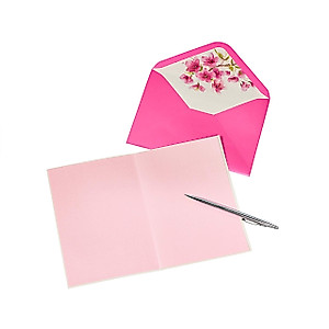 Papyrus Blank Card for Her (Pink Glitter Butterflies)