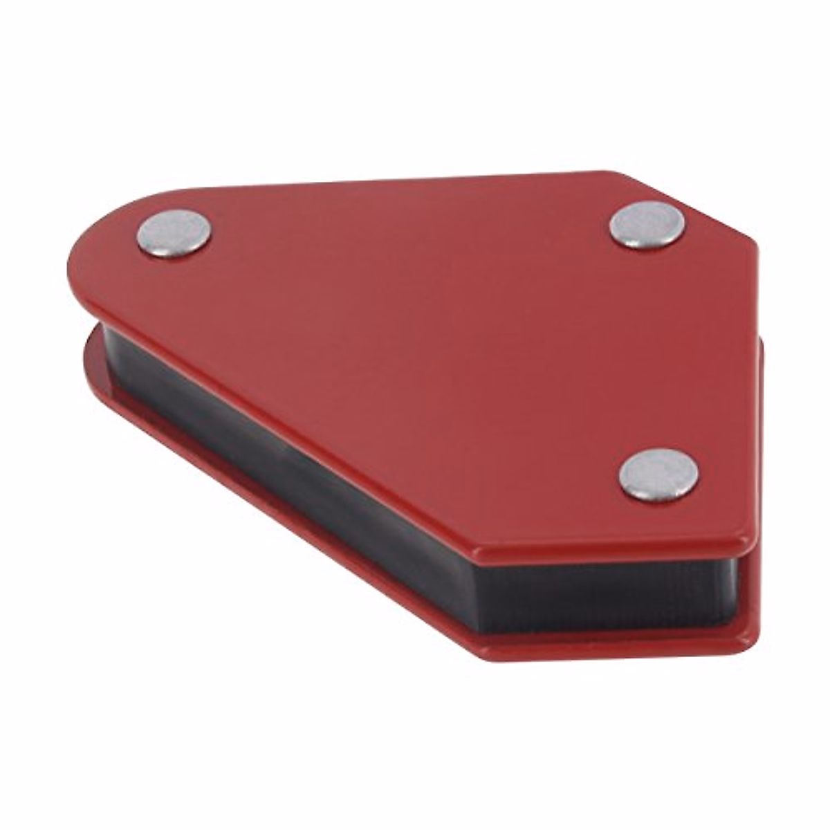 Drixet Red Painted Triangle Shape Heavy Duty Steel Magnetic Welding Setup Holders for Multiple Angles – Compact Design, 10 lbs. Capacity (4-Pack)