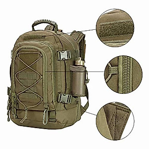 ARMY PANS Backpack for Men Large Military Backpack Tactical Waterproof Backpack for Work,Camping,Hunting,Hiking(GREEN)