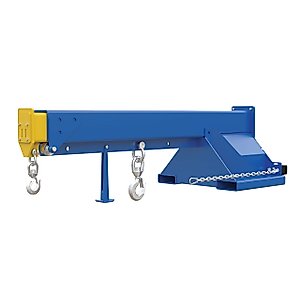 Vestil LM-1T-8-24-HBE-DC Steel Hydraulic Telescoping Boom 12 Volt DC 24 in. Fork Pocket Center 8,000 Lb. Capacity