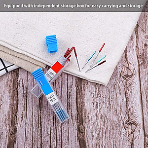 60 Pieces Sewing Machine Needles Universal Regular Point Machine Needles for Singer, Brother, Janome, Varmax with Size in HAX1 65/9, 75/11, 90/14, 100/16, 110/18 (5 Colors)