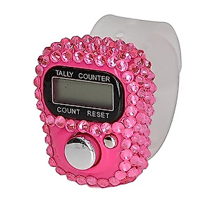 Lap Counters,Electronic Finger Counter,5Pcs Resettable 5 Digit LCD Electronic Digital Display Finger Hand Tally Counter Lap Counter for Athletic Activities Running Training