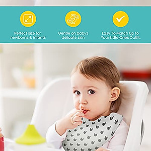 MODERN BABY 4 Pack Bandana Bibs for Boys Absorbent Drooler Baby Bibs, Tacos