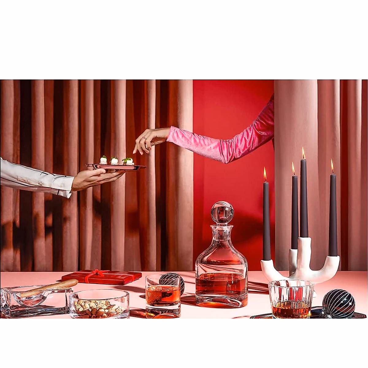 Nude Hemingway Set, Crystal Whiskey Glass, |Lead-Free|, Scotch Glasses for Men and Women Glasses for Home Bar and Dining Glasses, Dof Whisky Glasses Set Of 4