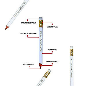 HAPPILY EVER AFTER Pencils Pre-sharpened for all Occasions