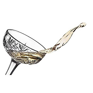 Godinger Champagne Coupe Barware Glasses - Set of 4, 6oz, Dublin Crystal Collection