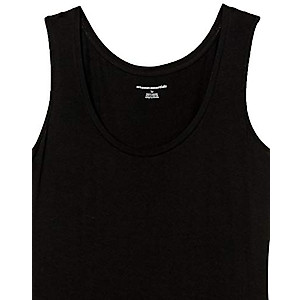 Amazon Essentials Women's Tank Waisted Maxi Dress (Available in Plus Size), Black, Large