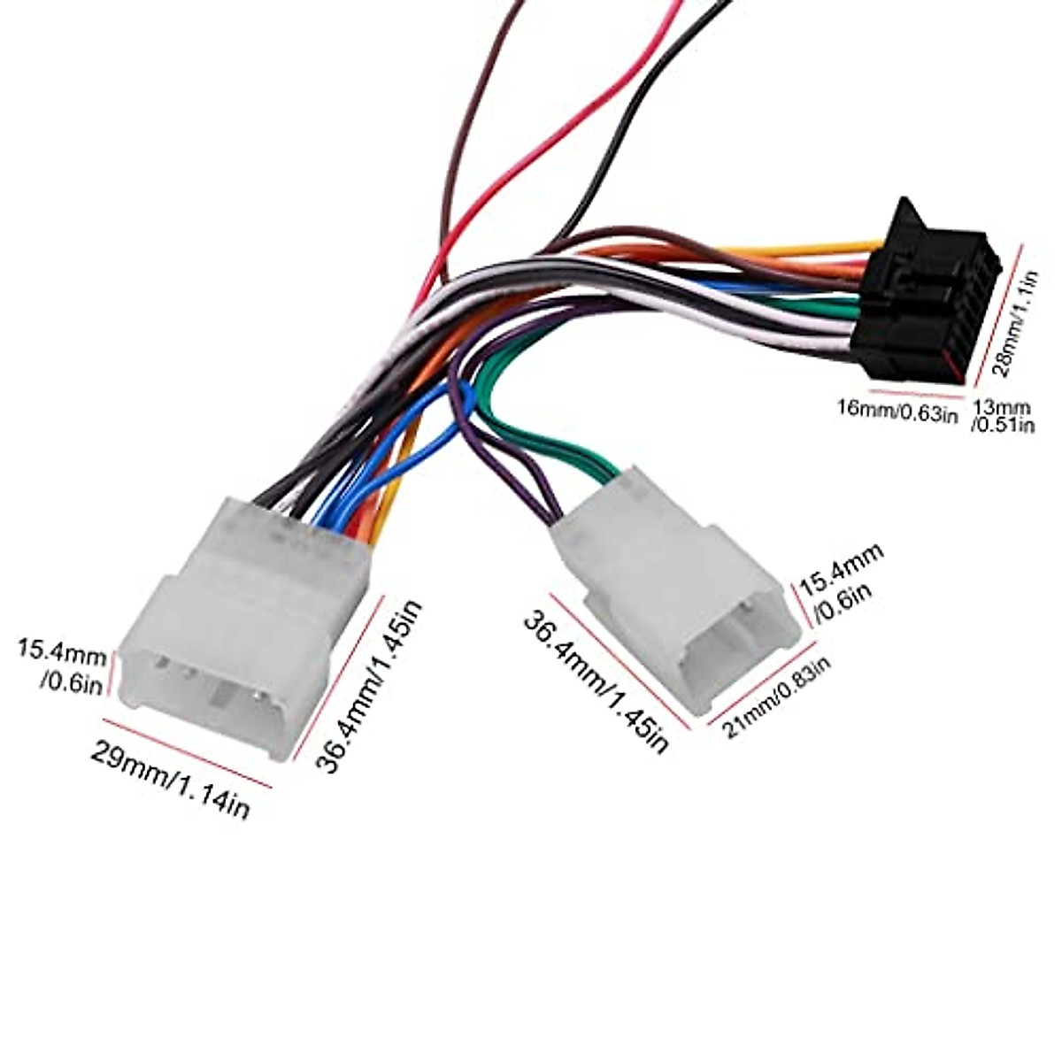 Radio Wiring Harness Pioneer Headunits Compatible with Toyota| Fits for All Non-JBL Toyota and Scion Models 1987-17(Does not Fits for JBL Cars) | Fits for 2016-19 Models (All BRZs)