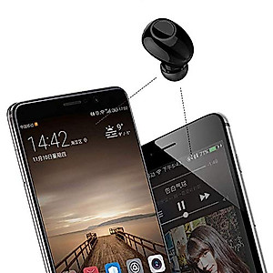 NVAHVA Bluetooth Earbud 10 Hrs Playtime, Single Wireless Earphone, Mini Bluetooth Headset Hands-Free Car Headphone, Cell Phone Bluetooth Earpiece for iOS Android Smart Phones PC TV Audiobook