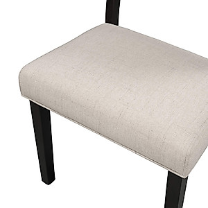 Lepfun 5-Piece Kitchen Set Round Table with Bottom Shelf, 4 Upholstered Chairs for Dining Room（Espresso）