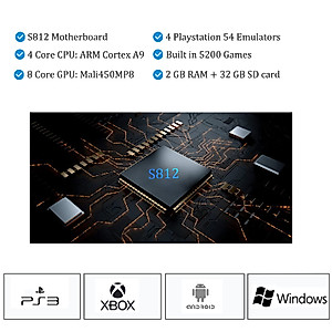 RegiisJoy 8000 in 1 Mini Game Box Pandora Box 18S , Arcade Game Console Support Wi-Fi/LAN Add 50000+ Games, Classic Retro Video Console 2 Wireless Controllers fits 4K TV