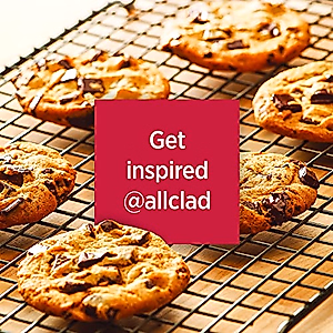 All-Clad Pro-Release Nonstick Bakeware Set 10 Piece Oven Safe 450F Half Sheet, Cookie Sheet, Muffin Pan, Cooling & Baking Rack, Round Cake Pan, Loaf Pan, Baking Pan Grey