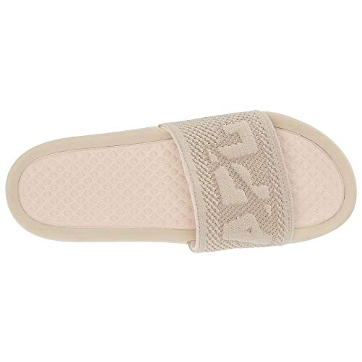 Athletic Propulsion Labs (APL) Women's Big Logo Techloom Slide Slipper, Parchment, 5