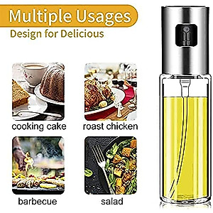 Oil Sprayer for Cooking, Olive Oil Mister Spray Bottle for Air Fryers, Salad, Kitchen Baking, BBQ, Roasting(OB-1)