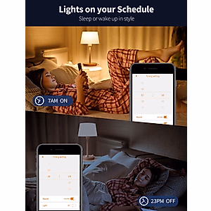 ILC Alexa Light Bulbs, 12W, Smart Light Bulb Work with Alexa Required Echo Device, 2700K-6000K Warm White to Daylight Turnable, A19 E26 No Hub Required (6 Packs)