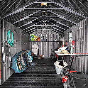 Lifetime 8 x 20 Ft. Outdoor Storage Shed, Gray