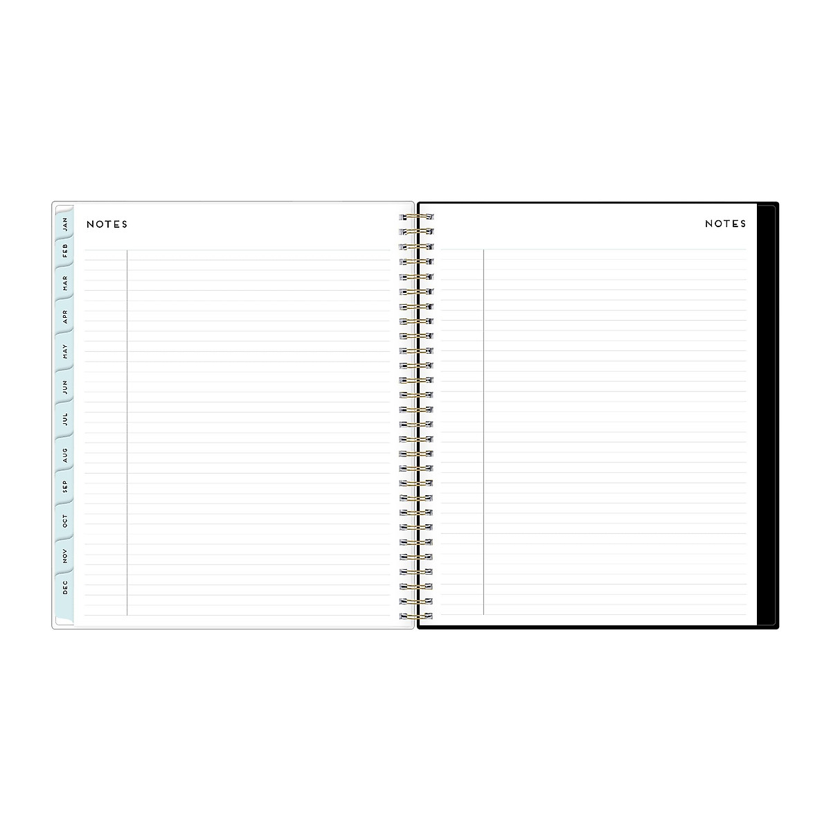 Blue Sky 2024 Monthly Planner, January - December, 8" x 10", Clear Pocket Cover, Wirebound, Baccara Dark (110216-24)