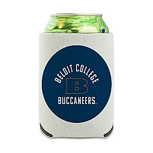 Beloit College Buccaneers Logo Can Cooler - Drink Sleeve Hugger Collapsible Insulator - Beverage Insulated Holder