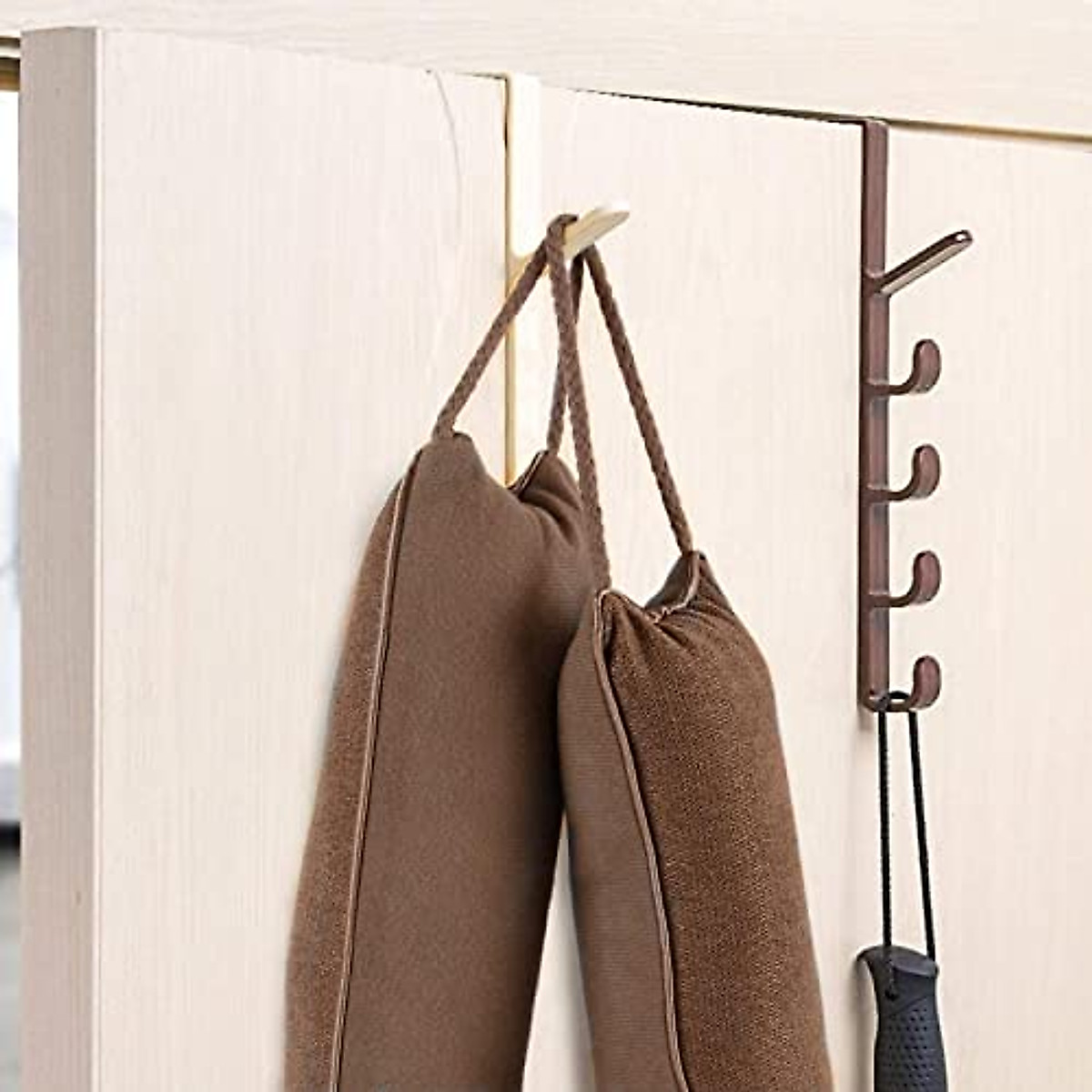 Door Draft Stopper, 36 inch Draft Stopper,Noise Isolation Stopper Door, Dust Blocking Under Door, Suitable for Interior/Exterior Doors (Brown)