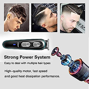 M MITLINK Hair Clippers, Haircut Trimmer Set, Hair Cutting Machine for Men/Kids/Baby/Barber Grooming Cutter Kit, Waterproof Haircut Barber Trimmer Kit with Guide Combs Brush (Black)