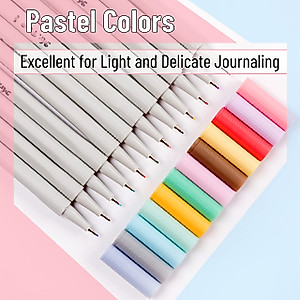 Mr. Pen- Fineliner Pastel Pens, 12 Pack, Pastel Colors, Bible Pens, No Bleed Fine Point Pen, No Smudge Fine Tip Markers, Journal Pens, Fine Tip Pens, Drawing Pen, Note Taking Pen