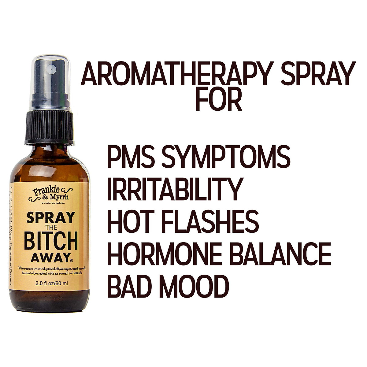 Frankie and Myrrh | Truly Patchouli and Spray the B Away 2-Pack Room Spray and Body Mist Aromatherapy | Essential Oil Natural Light Perfume/Cologne for Relaxation, Energy