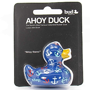 Ahoy (mini) Rubber Duck by Bud Ducks | Elegant Gift Packaging - "Ahoy there!" | Child Safe | Collectable