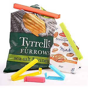 FOIMAS Food Bag Sealing Clips,27pcs Assorted Size Plastic Bag Sealing Clips for Snack Coffee Potato Chip Food Storage Bag